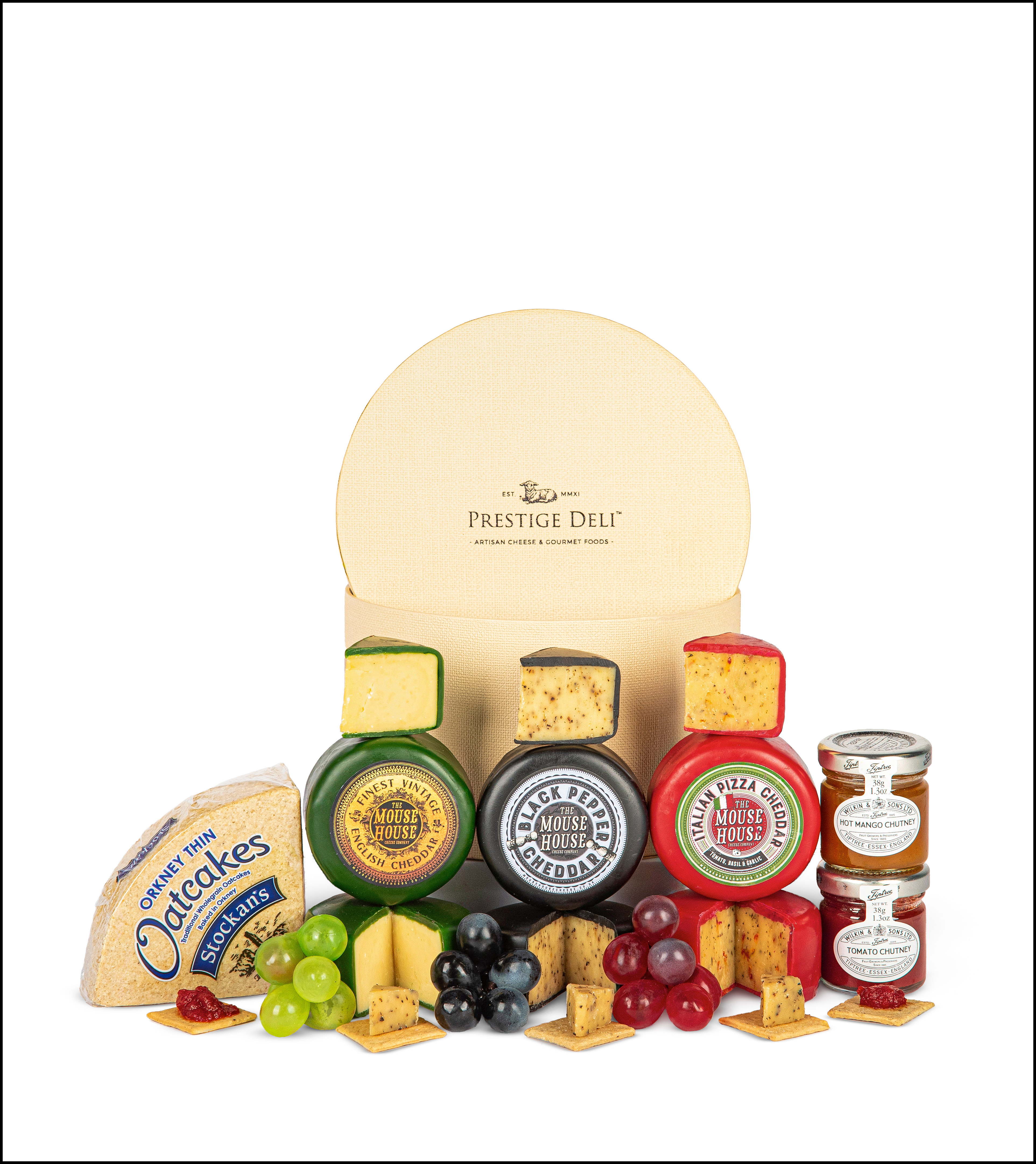 Christmas Hampers With Borders | Prestige Flowers