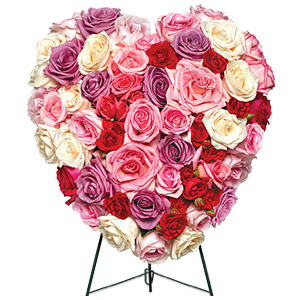 Loving Heart Standing Spray | Prestige Flowers