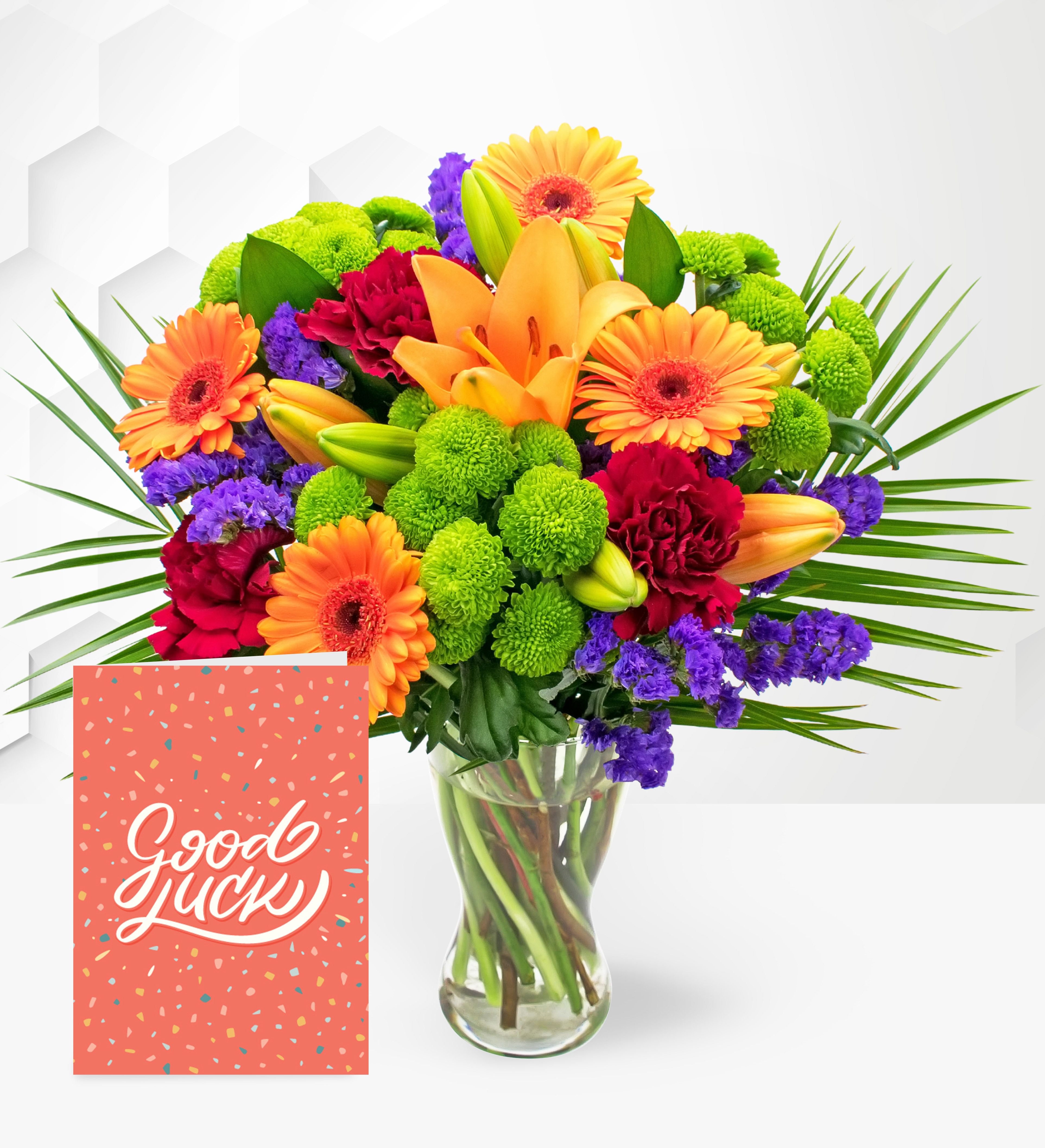 Joyful with Good Luck Card | Prestige Flowers